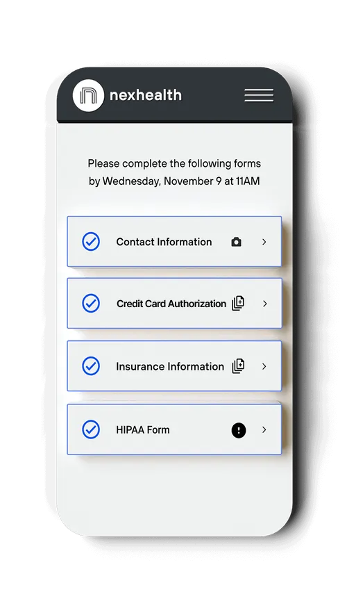 NexHealth Forms | Automate Patient Intake with Digital Forms